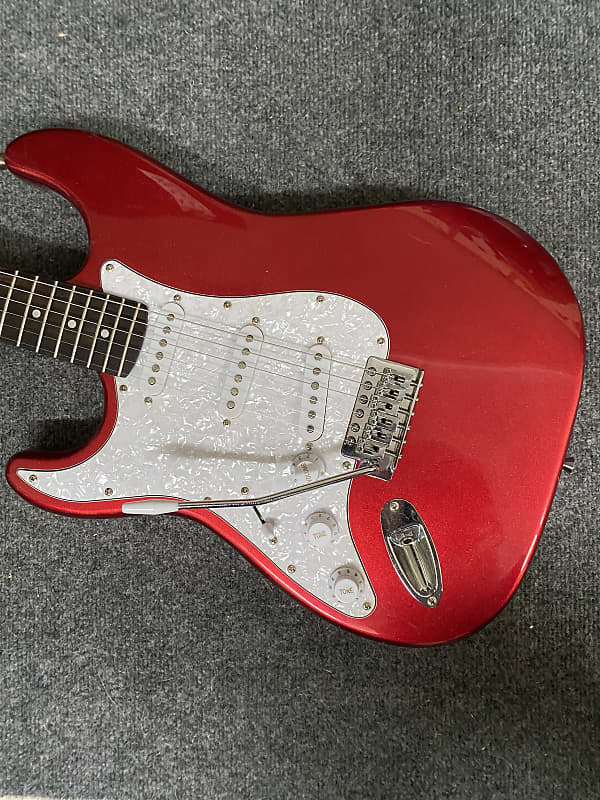 RW'S Lefty Custom Guitars Beautiful Candy apple Red Strat . | Reverb