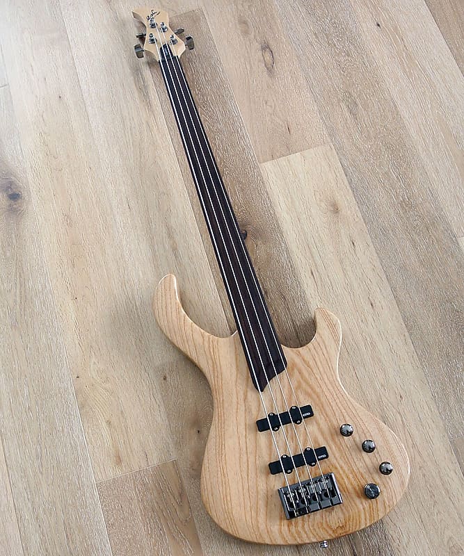 Esh Various Fretless 4 String Active Bass Guitar With EMG | Reverb