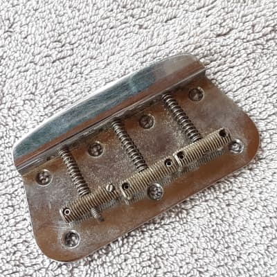 1960s vintage Fender Musicmaster Duo Sonic guitar bridge | Reverb