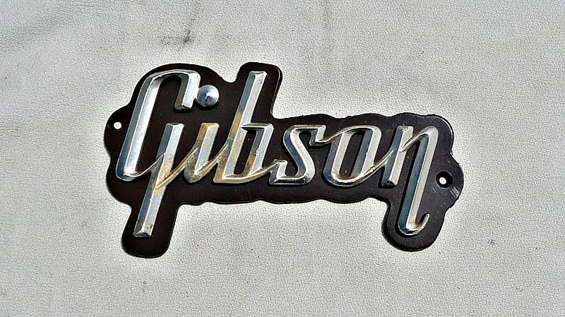 Gibson Original 50s - 60s Brown with Silver Script Gibson Amp | Reverb