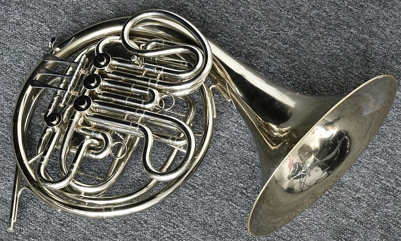 Reynolds Contempora Solid Nickel Silver Double French Horn | Reverb