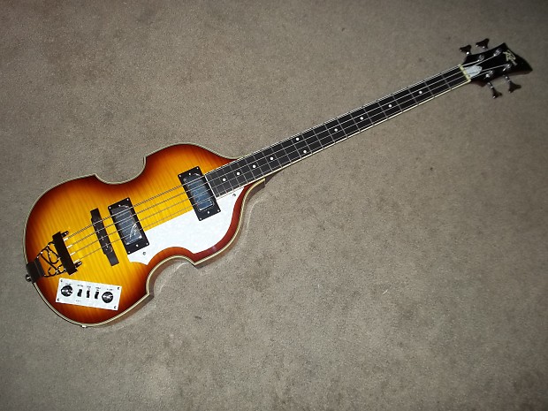 Rogue Violin Flamed Bass Amber | Reverb
