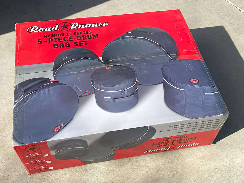 Road Runner Avenue Series 5-Piece Drum Bag Set - New Fusion | Reverb