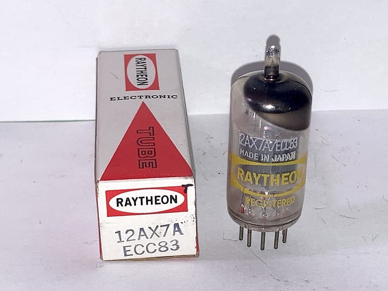1960's NEC Marked Raytheon 12AX7A ECC83 Tube, Tested, NOS/NIB | Reverb