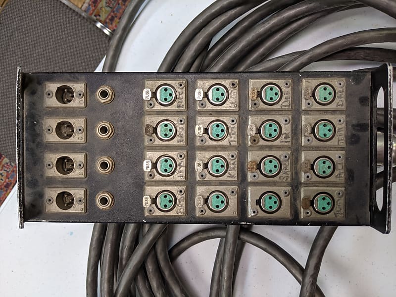 Unknown Professional Stage Snake 100' 16x4 90s Black And Grey | Reverb