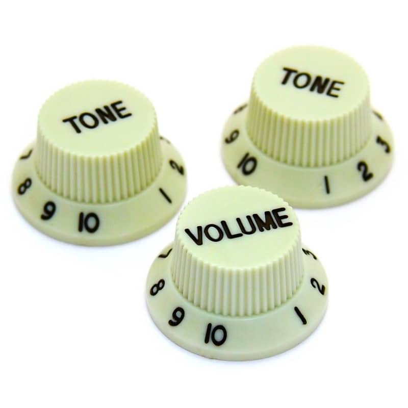 Guitar Gear Strat Knob Set (1 Vol/2 Tone) - Mint Green | Reverb