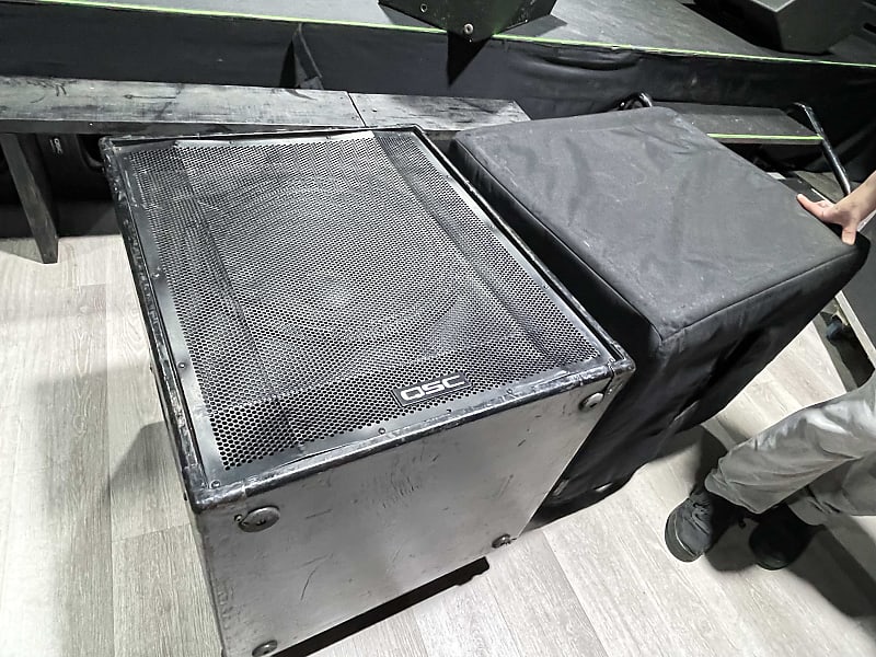 Pair - QSC Subwoofers HPR181W (With Covers) | Reverb