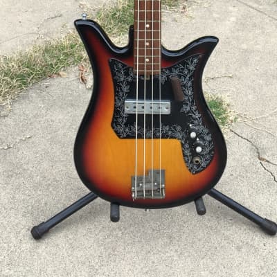 Kay EB-110 sunburst bass 1965 Teisco Del Ray | Reverb