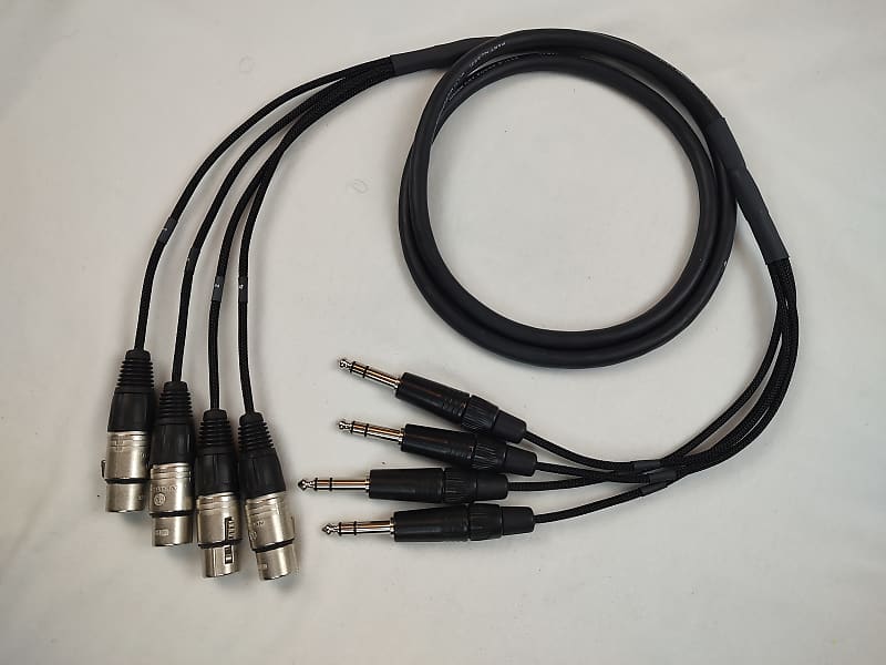 Savage Cables® SC4-TRSM-XLRF-6ft Four channel audio snake 6ft | Reverb