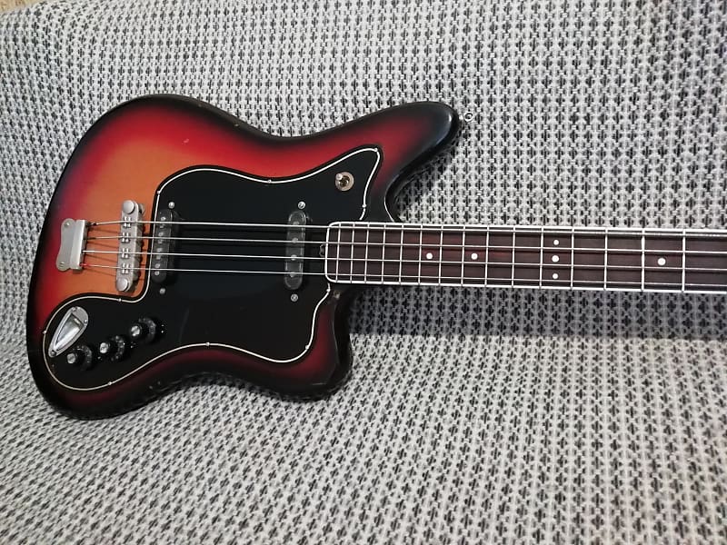 Musima de Luxe 25b 1970s 3 Tone Sunburst Jaguar bass | Reverb