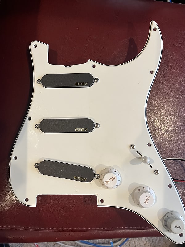 EMG SAX Pre-Wired Loaded Strat Pickguard w/ SPC | Reverb