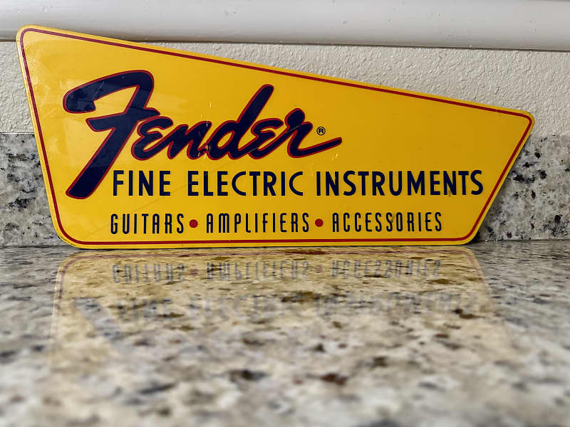 Fender Dealer Display Sign 90s | Reverb