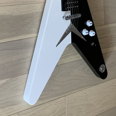 Dean Michael Schenker Flying V Black & White | Reverb