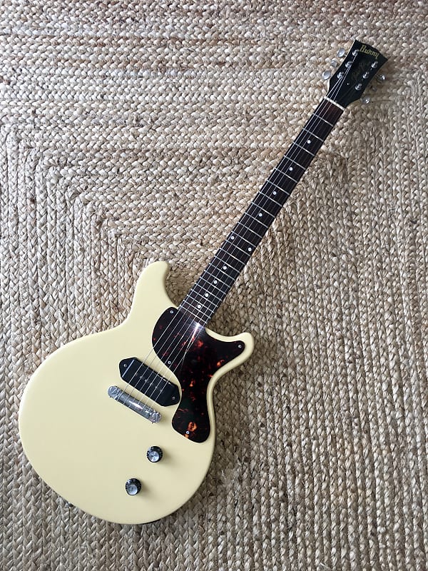 Burny Lp junior DC rock n roll rtv-55 88/90 Tv yellow | Reverb