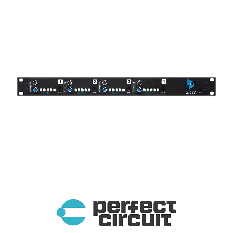 API 3124V Discrete 4-Channel Microphone/Line Preamp [DEMO] | Reverb