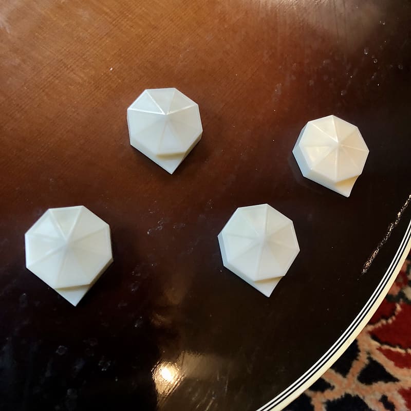 Epiphone Electar Crestwood Carousel Lizard Head Knobs White | Reverb