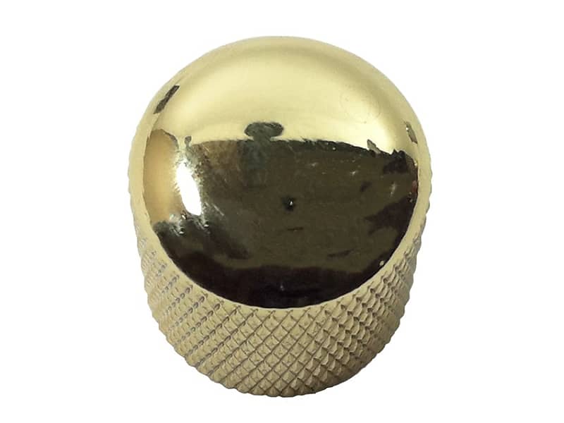 Dome knobs for knurled shafts (metric size) - Gold | Reverb