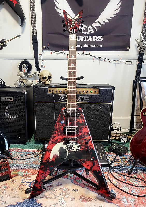 Dean Tyrant Michael Amott V Signature Bloodstorm V w/Case | Reverb