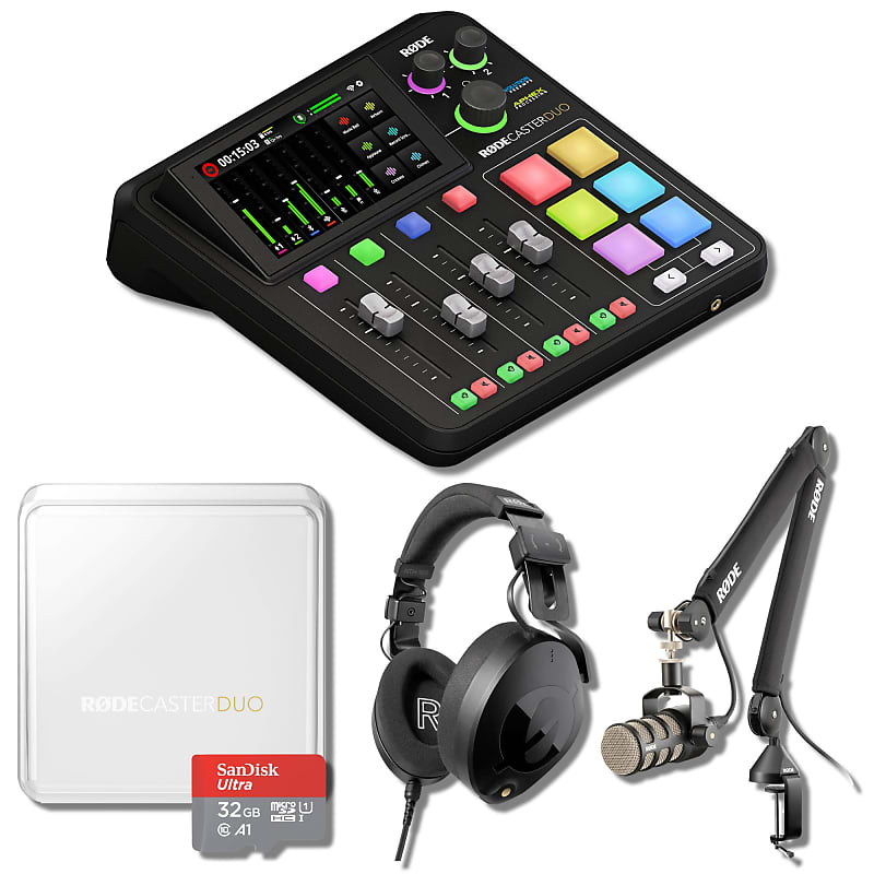 Rode RODECaster Duo with Rode Podmic Dynamic Podcast | Reverb