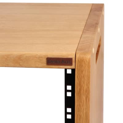 Studio rack 19" solid Oak wood for audio units available | Reverb