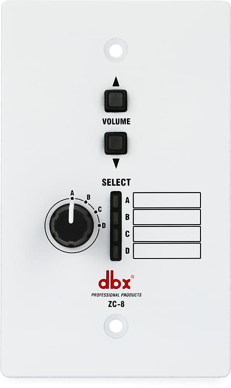 dbx ZC8 Wall-mounted Zone Controller with 4-source Slector | Reverb