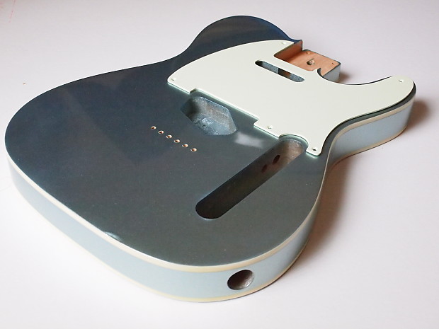 Maverick Double bound Pelham Blue tele body | Reverb