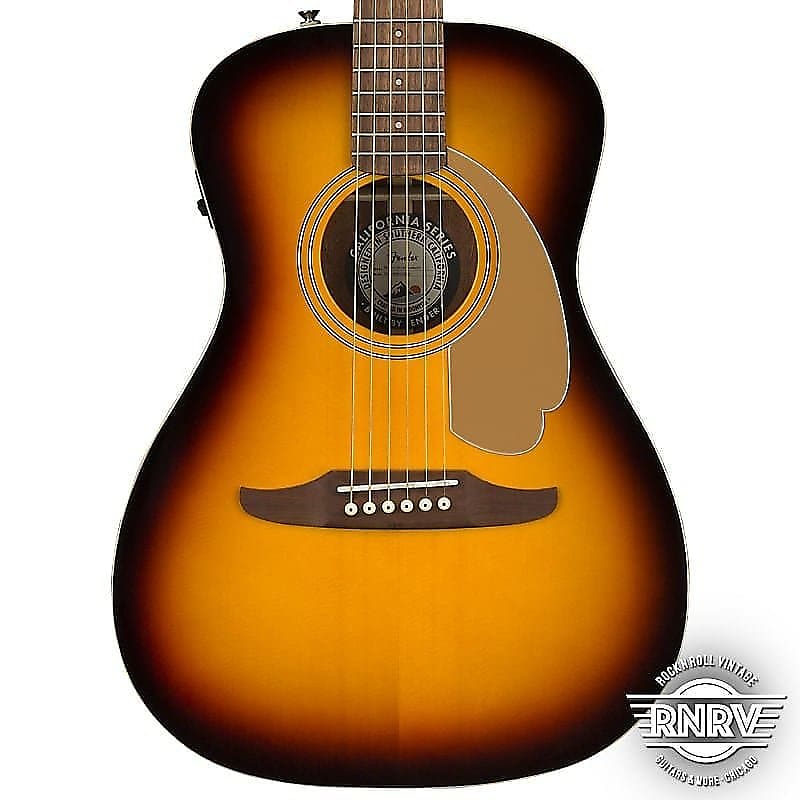 Fender Malibu Player, Walnut Fingerboard, Sunburst | Reverb