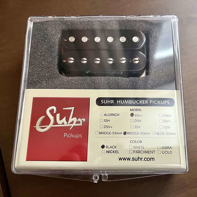 Suhr SSH+ Bridge Pickup, Black, 50mm - Black | Reverb