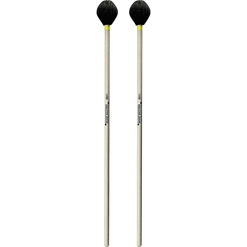 Mike Balter Basics II Birch Handle Marimba Mallets Hard Black | Reverb