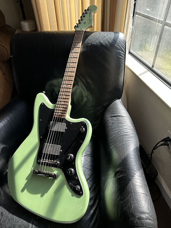 EMG Squier Contemporary Active Jazzmaster 2018 Surf Pearl | Reverb