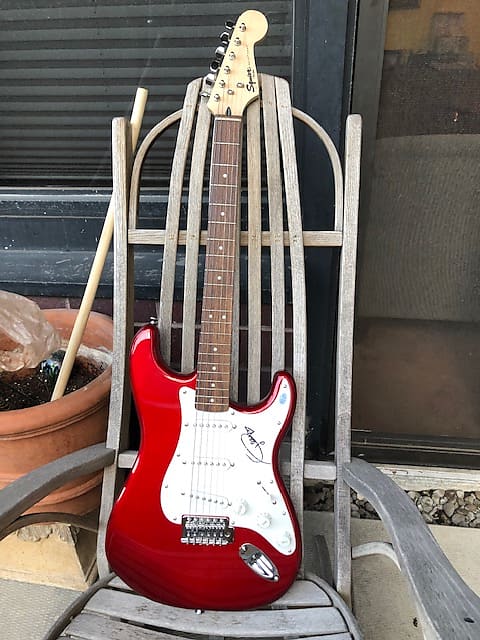 Fender Squire Bullet Strat 2014 - Candy Apple Red | Reverb