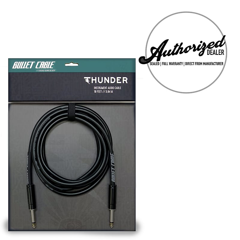 Bullet Cable BC-10T Thunder 10' Foot Instrument Guitar Cable | Reverb