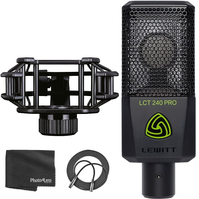 Lewitt LCT 240 PRO Condenser Microphone, Black + Lewitt Shock | Reverb