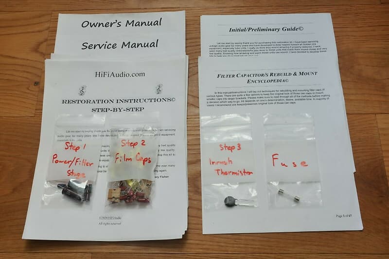 Hallicrafters A-84 restoration kit filter capacitor repair | Reverb
