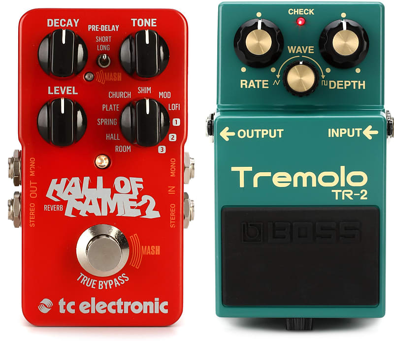 TC Electronic Hall of Fame 2 Reverb Pedal Bundle with Boss | Reverb