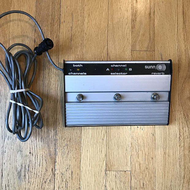 Sunn Beta Lead Foot Switch 1979 Black & Aluminum | Reverb