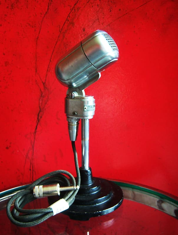 Vintage 1940's Turner 211 dynamic microphone satin chrome w | Reverb