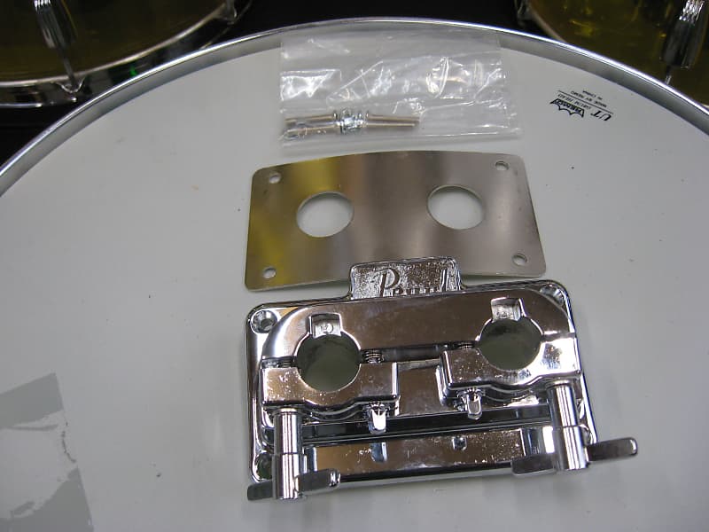 Pearl Double Tom Bass Drum Mount (Lot852U) 1990's?? chrome | Reverb