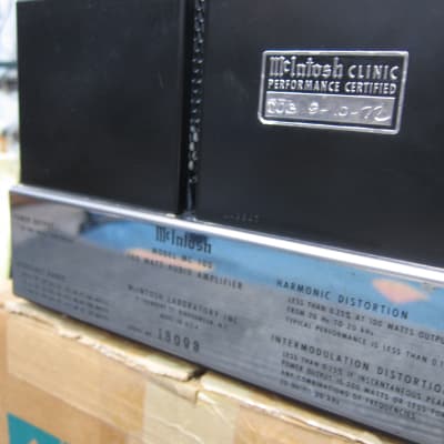 McIntosh MC100 Mono Power Amplifier, 100 Watts, RARE Ex | Reverb