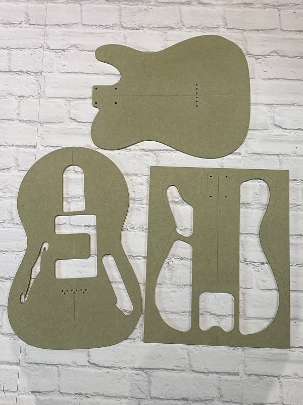 Telecaster / Tele 1972 Thinline 3 Piece Body Template Set | Reverb