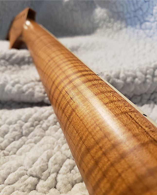 Impressive USA made,bound Flame maple neck with Nitro | Reverb