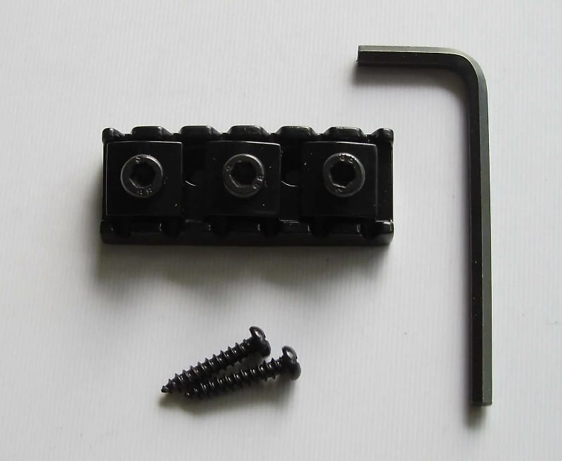 Guitar Double Locking Bridge Lock String Nut 42MM in Black | Reverb