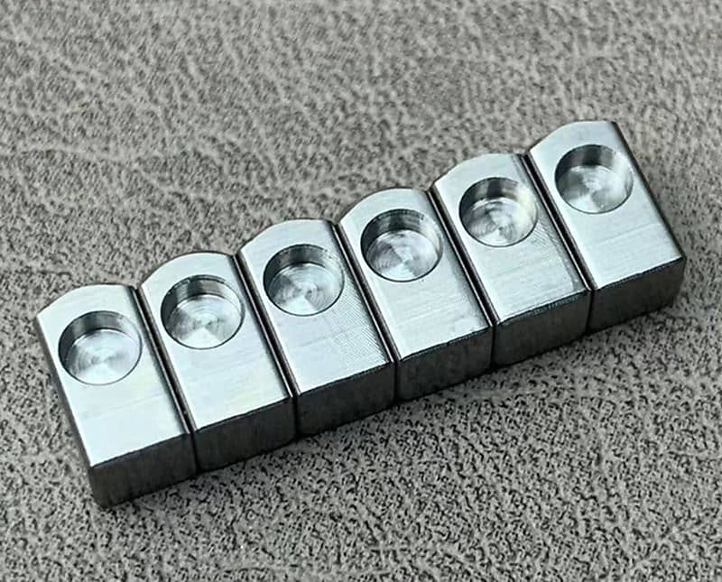 set of 6 Floyd Rose Titanium Alloy String Lock Insert Blocks | Reverb