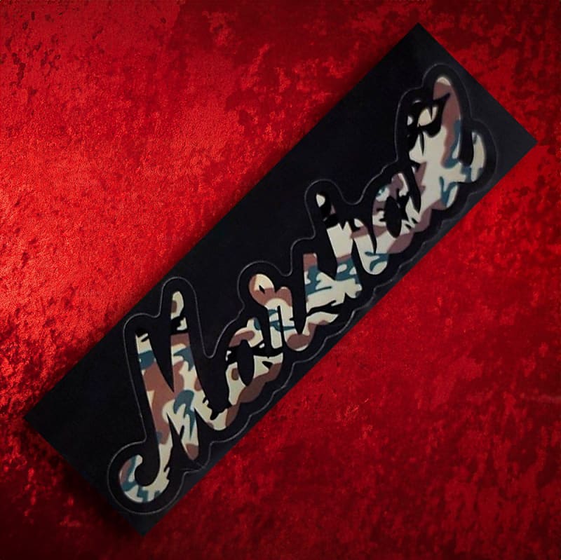 MARSHALL AMPLIFICATION CAMOUFLAGE EDITION STICKER INSANELY | Reverb