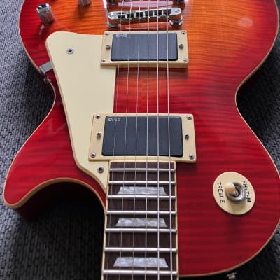 Epiphone Les Paul 2002 - Red Burst - EMG's | Reverb