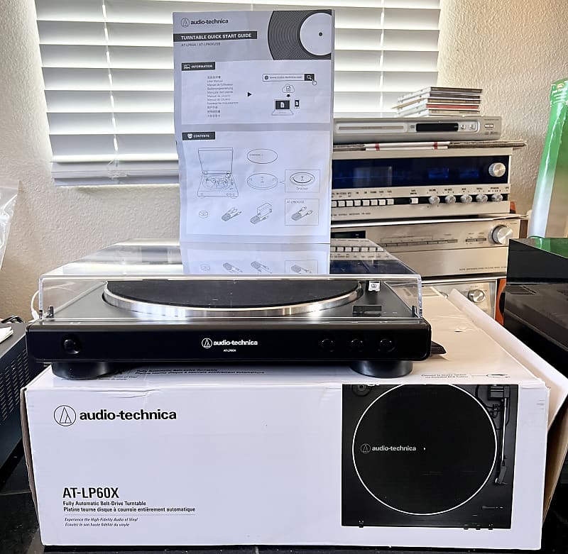 Audio-Technica AT-LP60X Fully Automatic Belt-Drive Stereo | Reverb