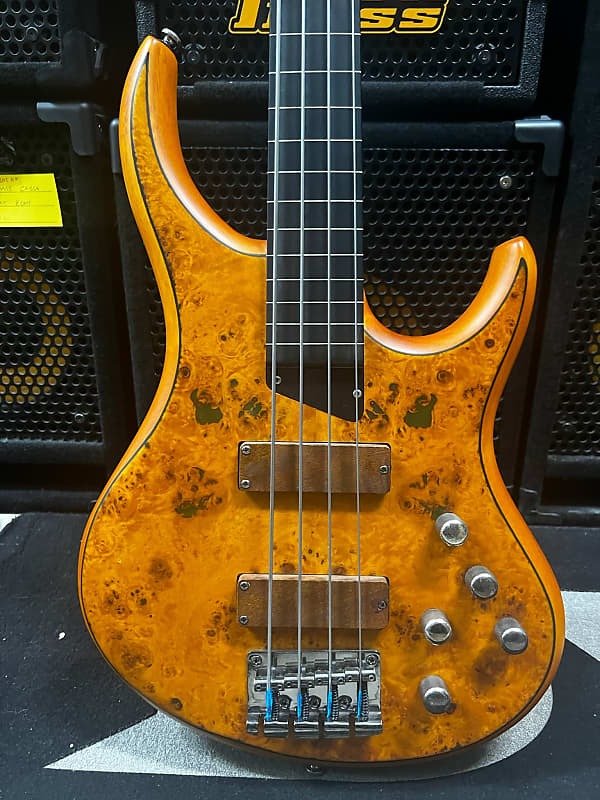 MTD Tobias MTD Kingston z4 bass fretless tastiera in ebano | Reverb