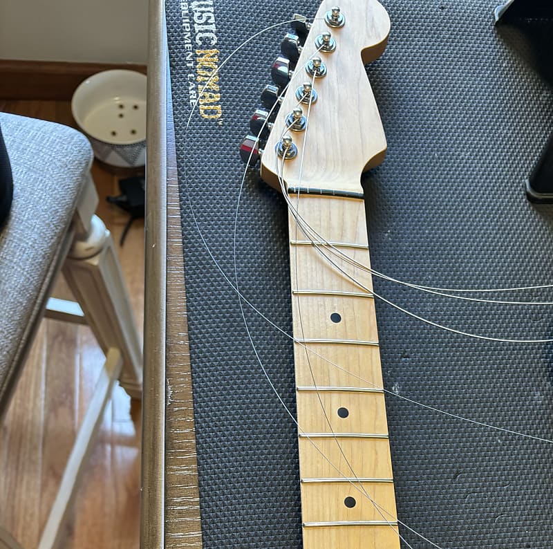 Warmoth Super-Wide Fender Strat Neck with Hipshot Locking | Reverb