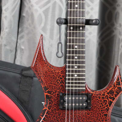 B.C. Rich Stranger Things NJ Warlock 2022 Red Crackle | Reverb