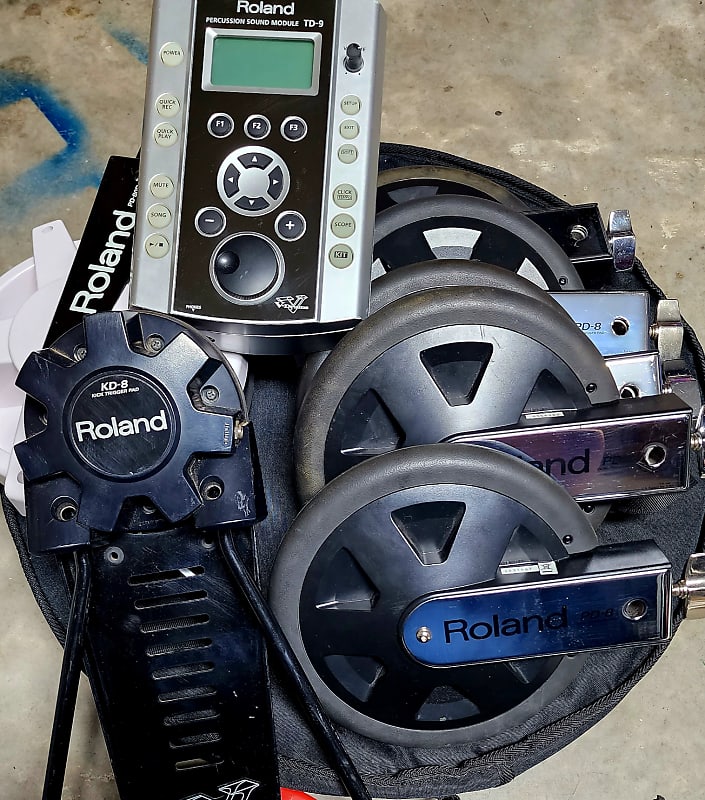 Roland TD-9 V-Drums Set Pads/module/kick Trigger (Please | Reverb